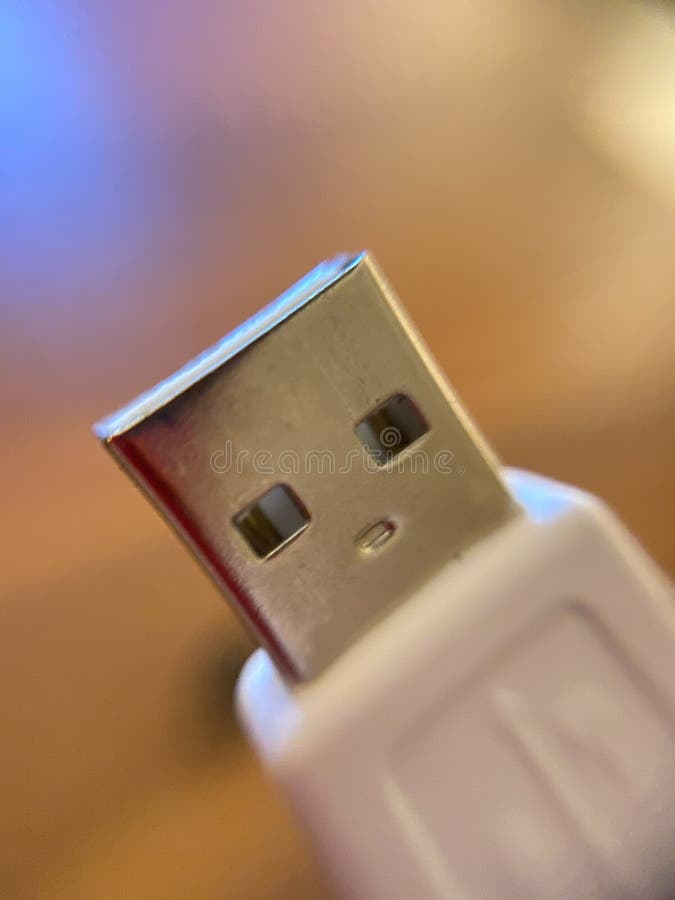 Macro Shot of Usb Connector Close Up View Stock Photo - Image of port ...