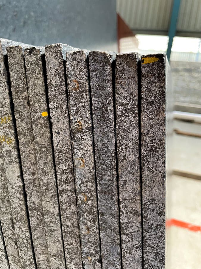 Macro Shot of Vertically Stacked Granite Slabs Stock Image - Image of ...