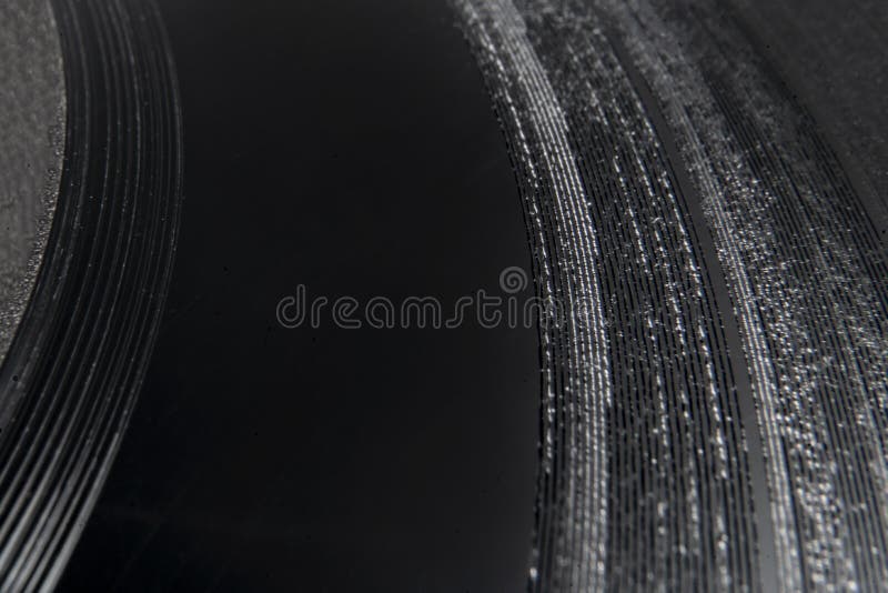 Macro Shot of a Vinyl Record Track Textures Stock Image - Image of ...