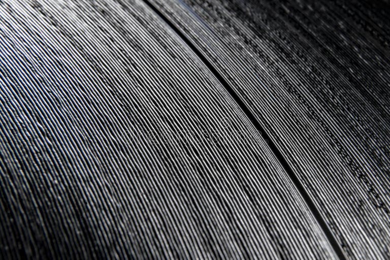 Macro Shot of a Vinyl Record Track Textures Stock Photo - Image of ...
