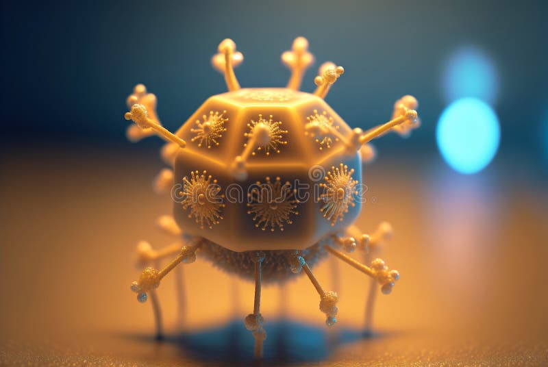 Macro Shot of Virus. Microbiology Pathogen Cell Stock Photo - Image of ...