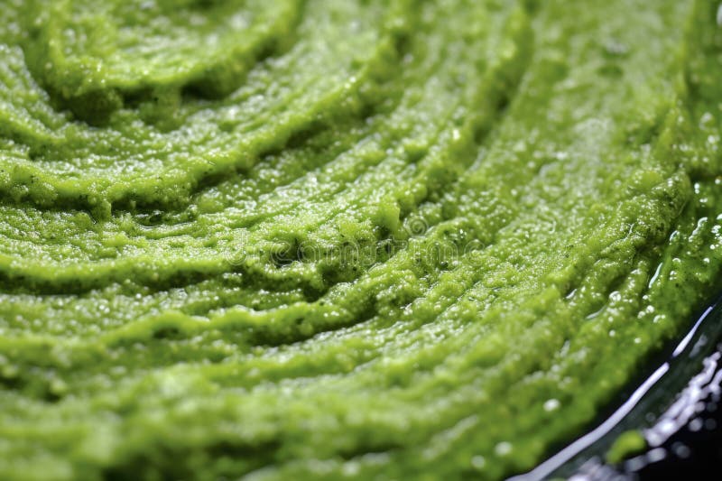 A Macro Shot of Wasabi Paste, Showing Texture Details Stock Image ...