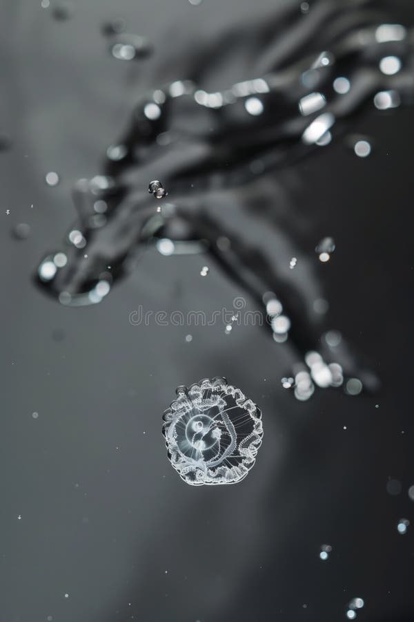 Macro Shot of Water Droplets in Motion Creates Abstract Patterns and ...