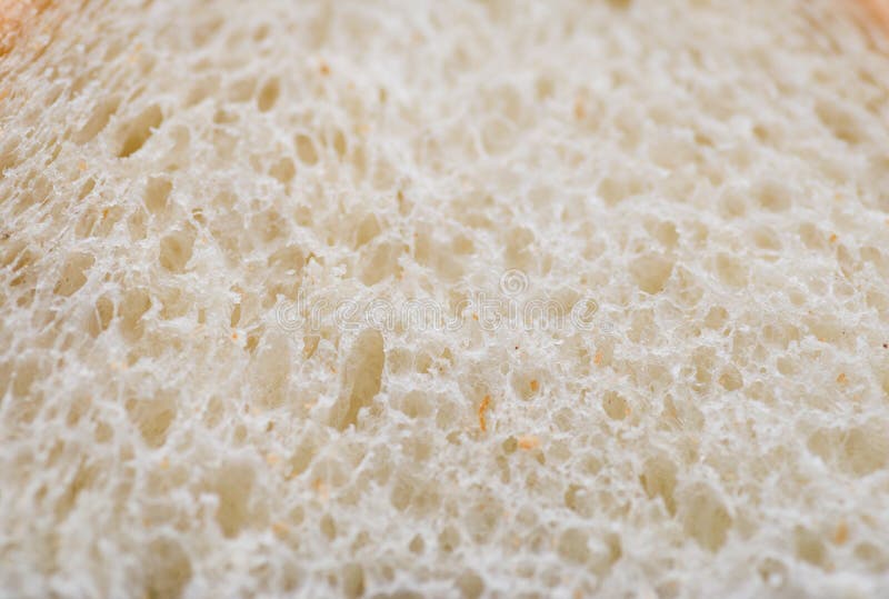 Macro Shot of White Bread Surface. Stock Image - Image of healthy, meal ...
