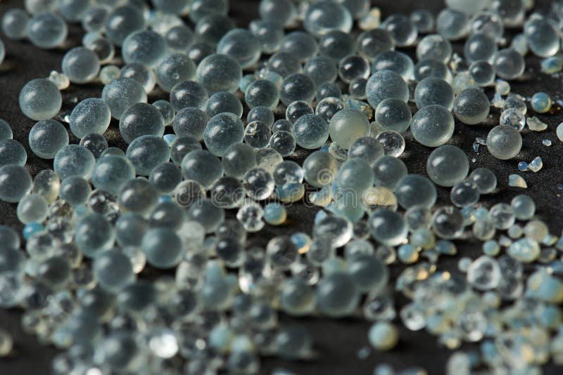 Macro of Silica Gel Balls Laying on White Background Stock Image - Image of mildew, absorbing ...