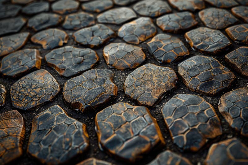 Macro Snake Skin Texture Pattern. AI Generated Stock Image - Image of ...