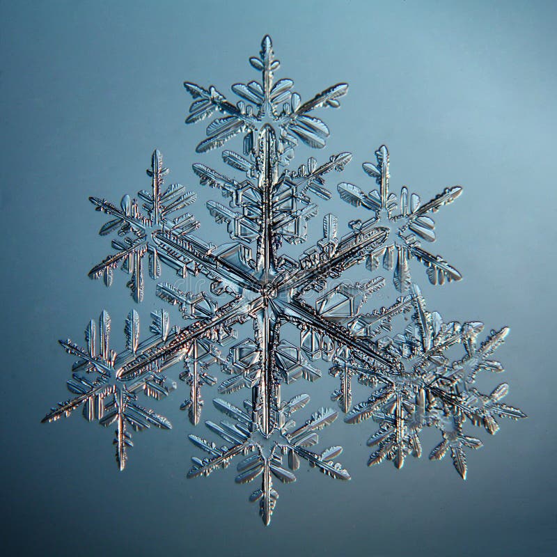 Macro Snowflake Ice Crystals Stock Photo - Image of color, bright: 45558664