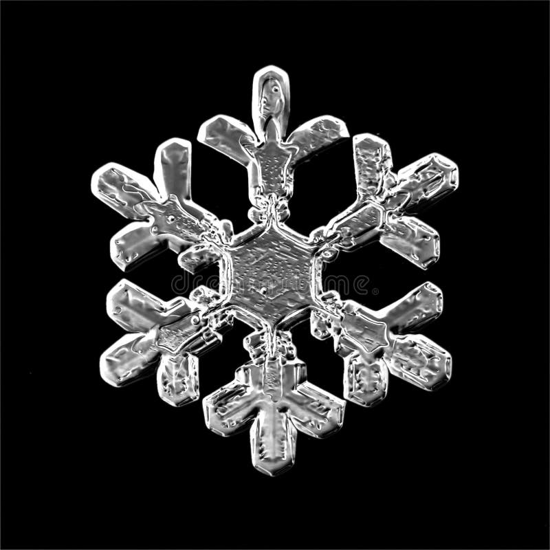 Natural Crystal Snowflake Macro Piece of Ice Stock Image - Image of ...