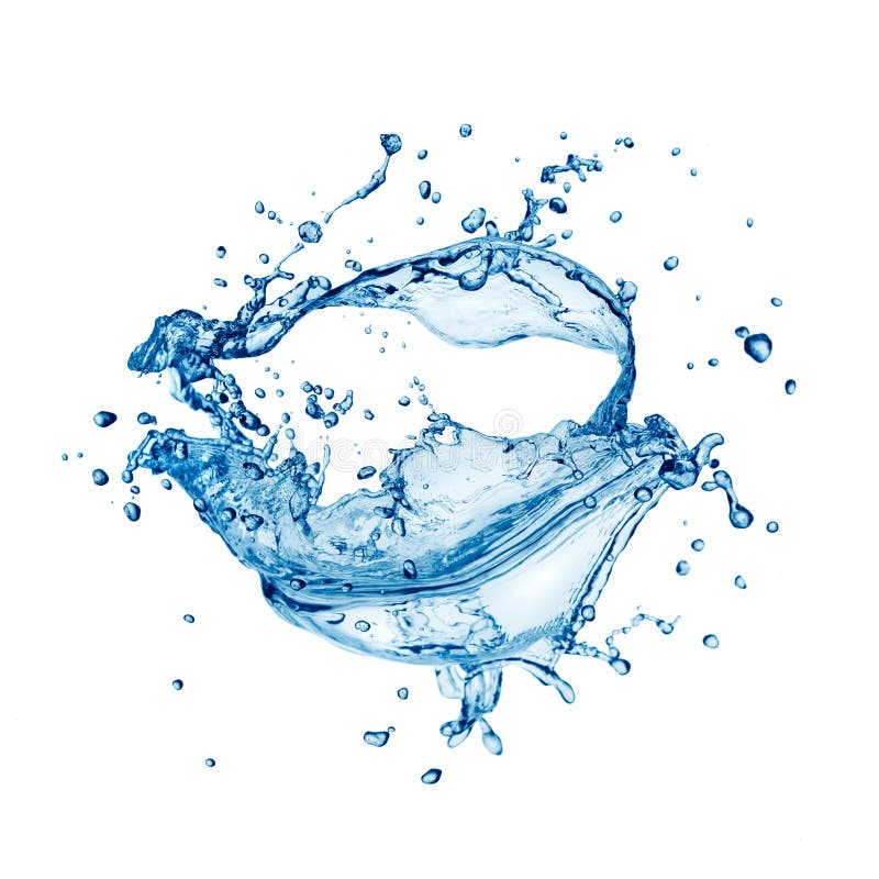 Macro splash of blue water stock photo. Image of shapes - 16532496