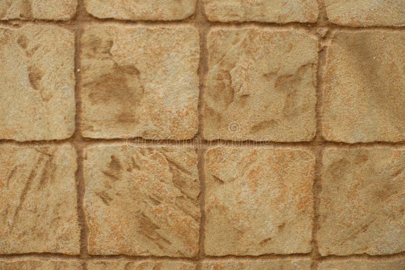 Macro of Stone-like Beige Embossed Ceramic Tiles Stock Photo - Image of ...