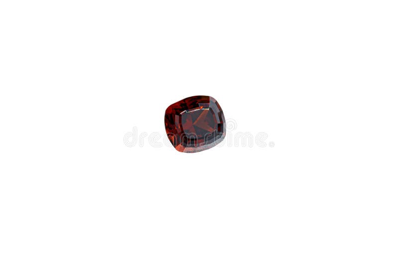 Macro Stone Mineral Garnet on a White Background Stock Photo - Image of ...