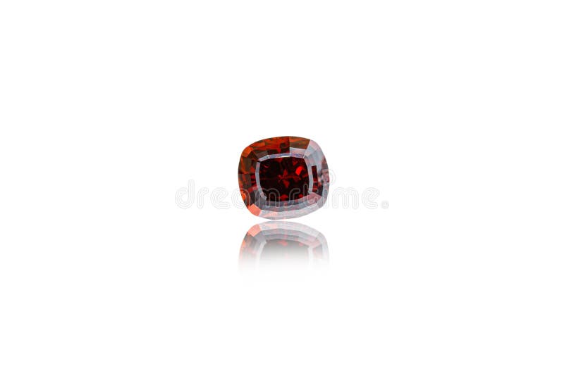 Macro Stone Mineral Garnet on a White Background Stock Photo - Image of ...