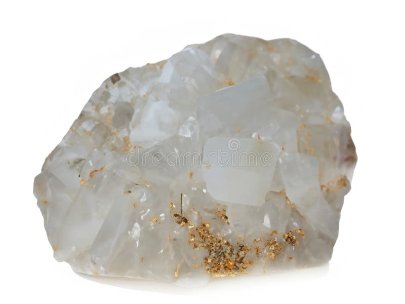 Macro Stone Quartz Mineral in White Background Stock Image - Image of ...