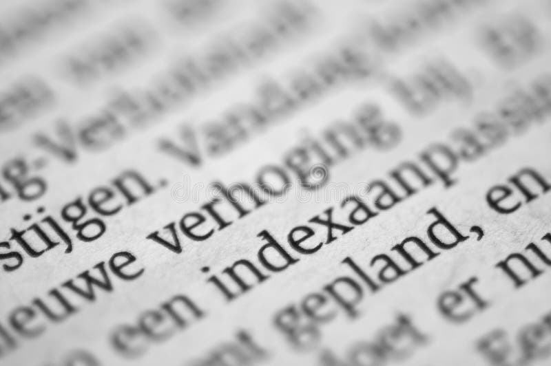 Macro of text stock photo. Image of white, black, close - 4052102