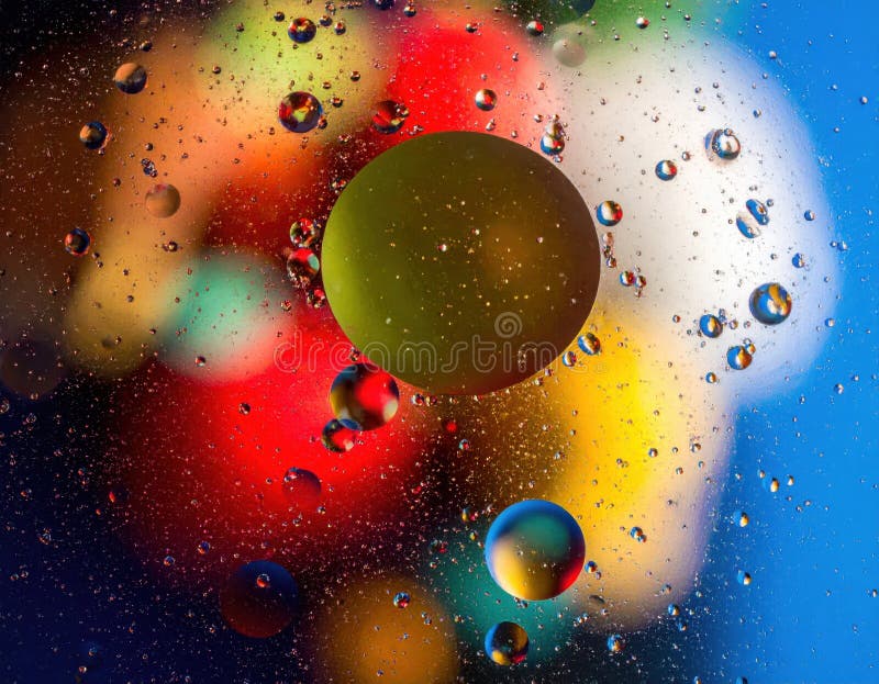 Macro Texture of Air Bubbles Trapped Still Life Composition Stock ...