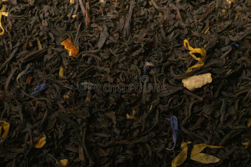 Macro Texture of Black Tea Top View Stock Photo - Image of relax ...