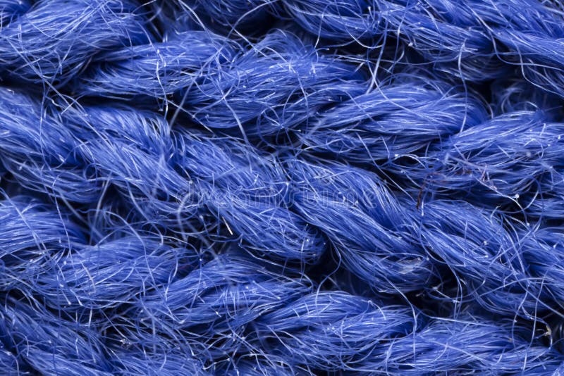 The Macro Texture of the Blue Cotton Fiber Cloth Stock Photo - Image of ...