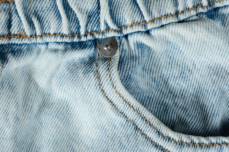 Macro Texture Blue Natural Denim. Metal Denim Tack Button Stock Image ...