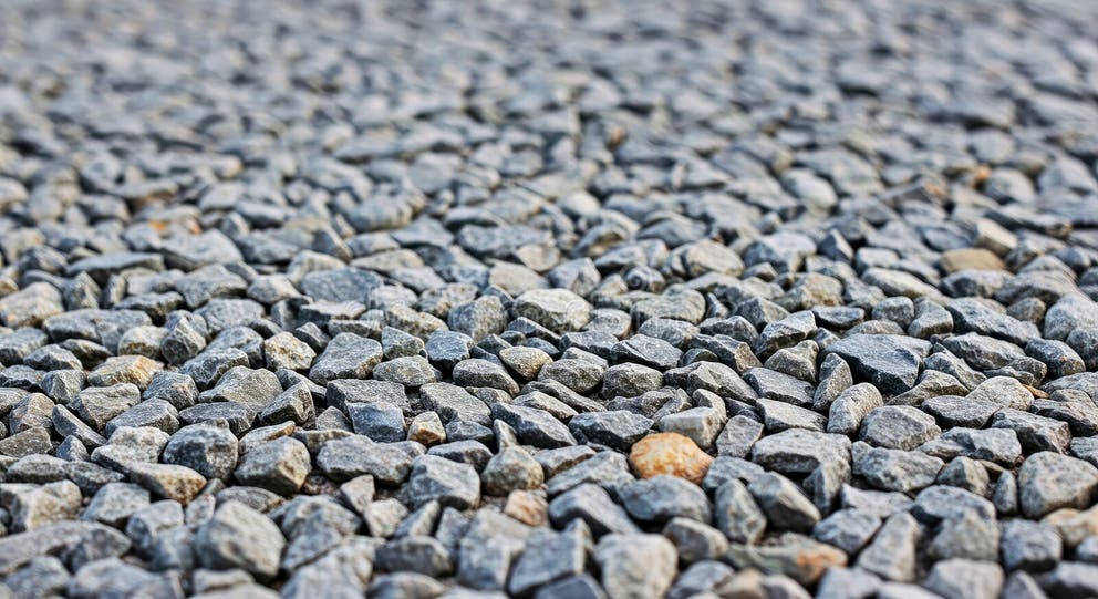 Macro Texture Detail of Tightly Packed Grey Pebble Stone Surface ...