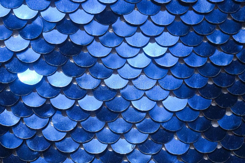 Macro Texture Fabric Sequins. a Glossy Texture of Blue Sequins Creating ...