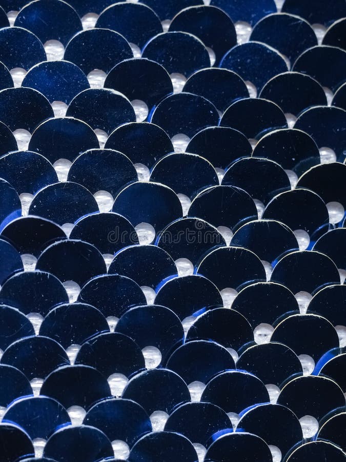 Macro Texture Fabric Sequins. a Glossy Texture of Blue Sequins Creating ...