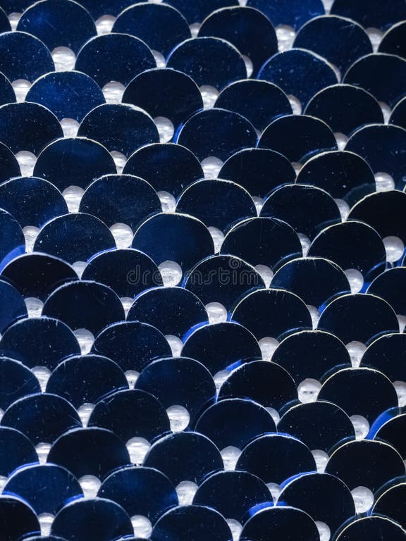 Macro Texture Fabric Sequins. a Glossy Texture of Blue Sequins Creating ...