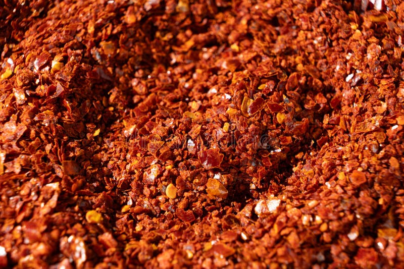 Macro Texture of Ground Chili Pepper Stock Photo - Image of asian ...
