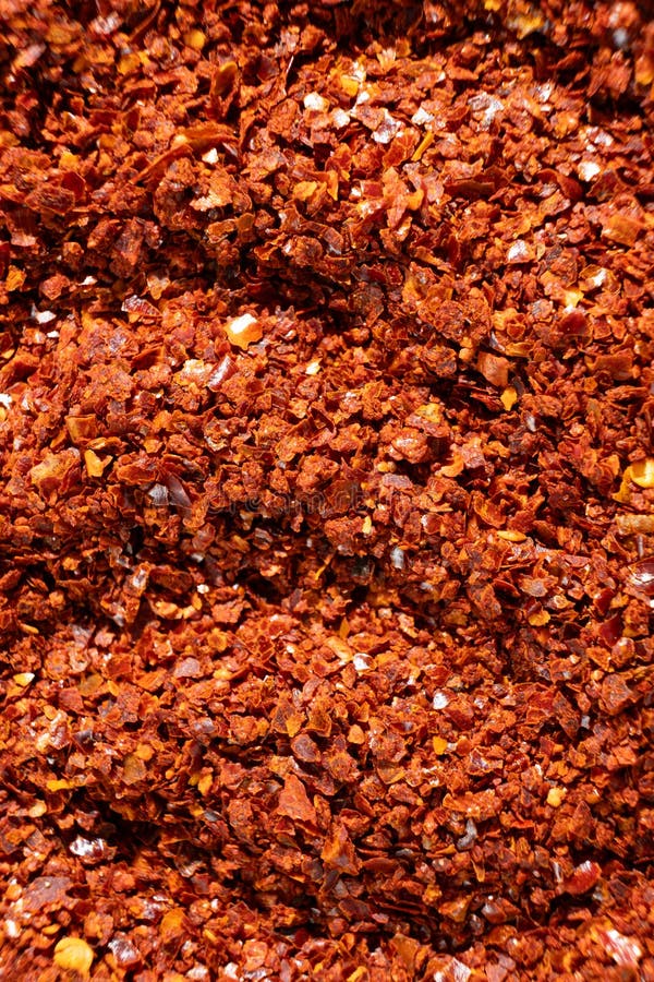 Macro Texture of Ground Chili Pepper Top View Stock Image - Image of ...