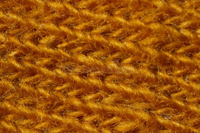 Macro Texture of Machine Knitting Fabric Orange Color Stock Image ...
