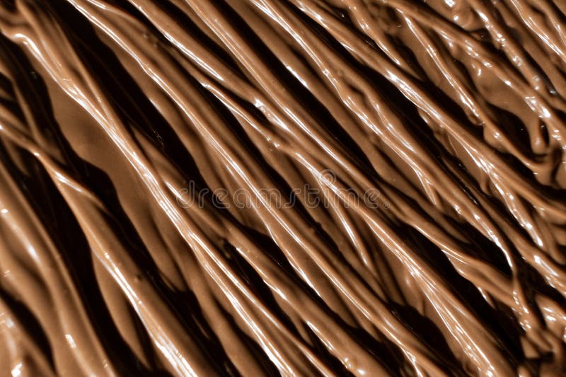 Macro Texture Natural Melted Milk Chocolate Top View Stock Image ...