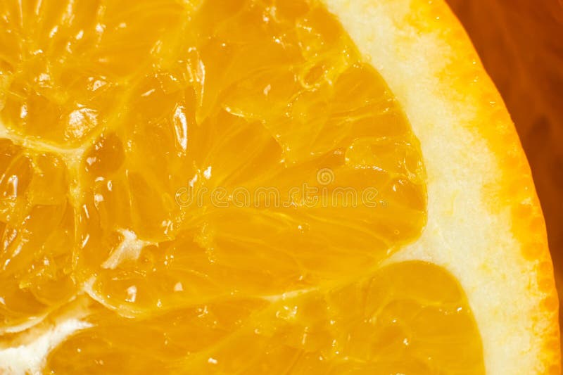 Macro Texture of Ripe Fresh Orange Fruit Pulp. Stock Image - Image of ...