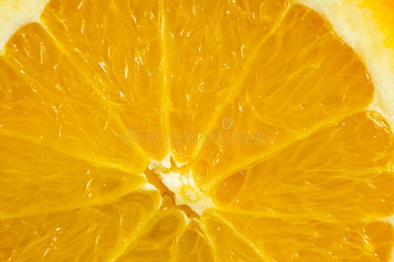Macro Texture of Ripe Fresh Orange Fruit Pulp. Stock Photo - Image of ...