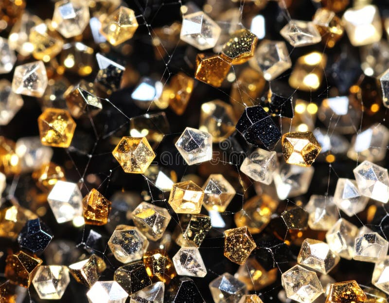 Macro Texture of Shimmering Mineral Flakes Still Life Composition Stock ...