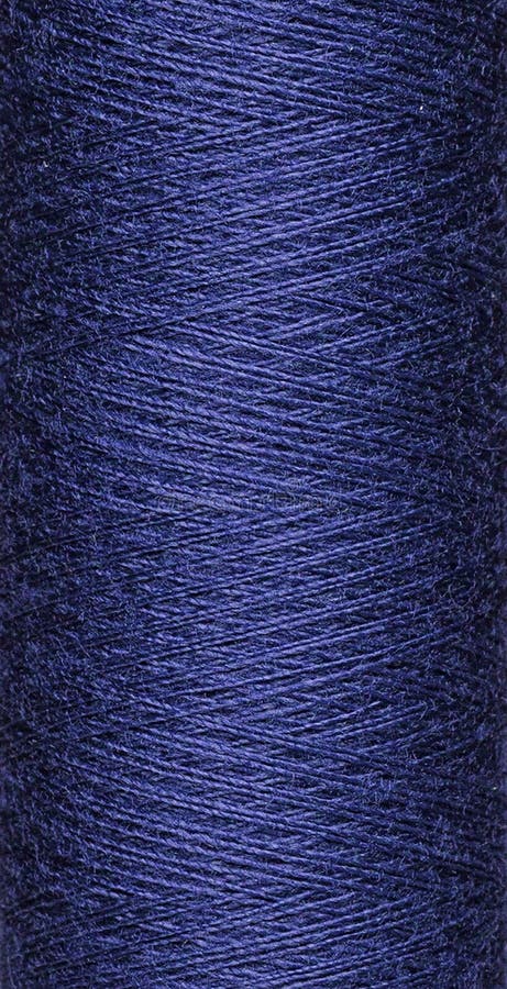 Macro Texture of a Skein of Blue Sewing Thread Stock Photo - Image of ...