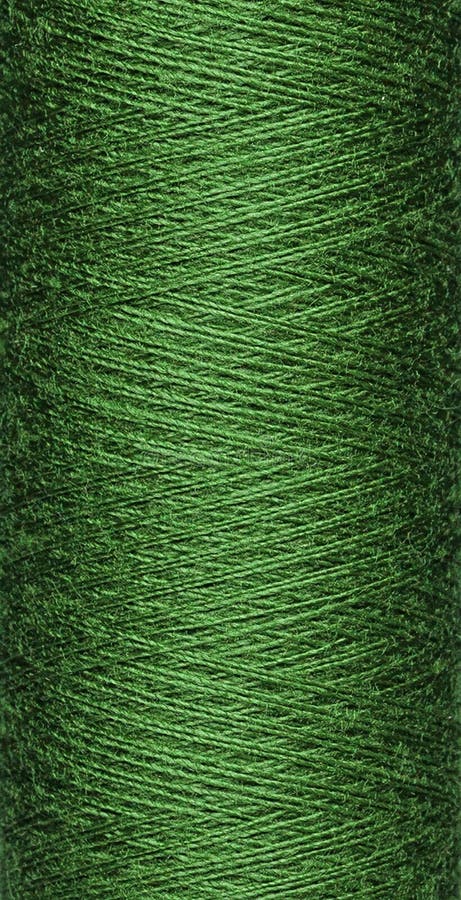 Macro Texture of a Skein of Green Sewing Thread Stock Photo - Image of ...