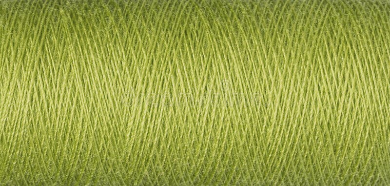 Macro Texture of a Skein of Green Sewing Thread Stock Photo - Image of ...