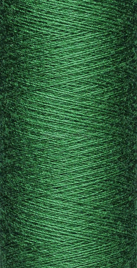 Macro Texture of a Skein of Green Sewing Thread Stock Photo - Image of ...