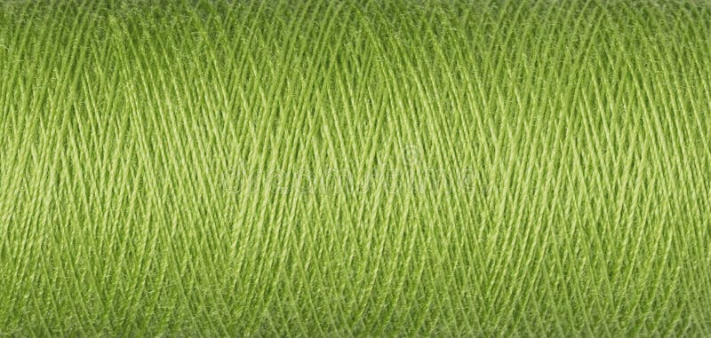 Macro Texture of a Skein of Green Sewing Thread Stock Photo - Image of ...