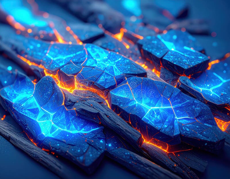 Macro Texture Solidified Lava Crust Layered Stock Illustration ...