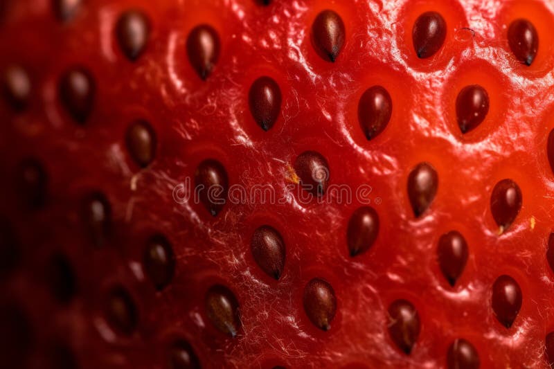 Macro Texture of Strawberry Stock Photo - Image of close, texture ...