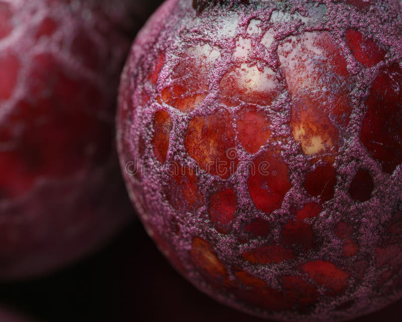 Detailed Macro Texture of Ripe Blueberry with Dense Bloom Layer Stock ...
