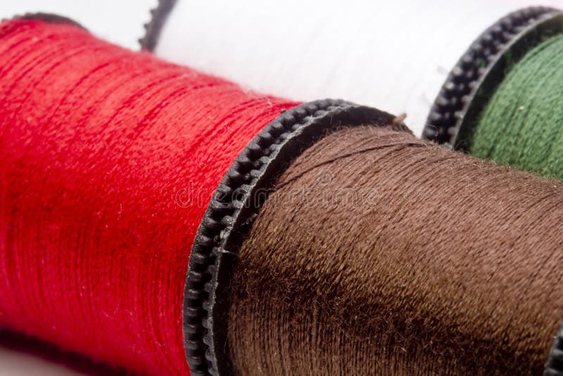 Macro of Thread stock photo. Image of brown, closeup - 24285986