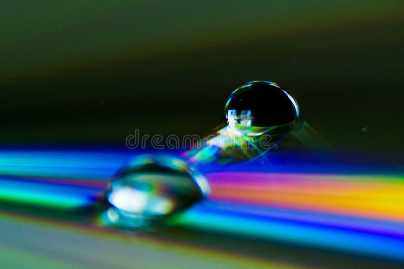 Droplets and Color stock photo. Image of drops, abstract - 225294982