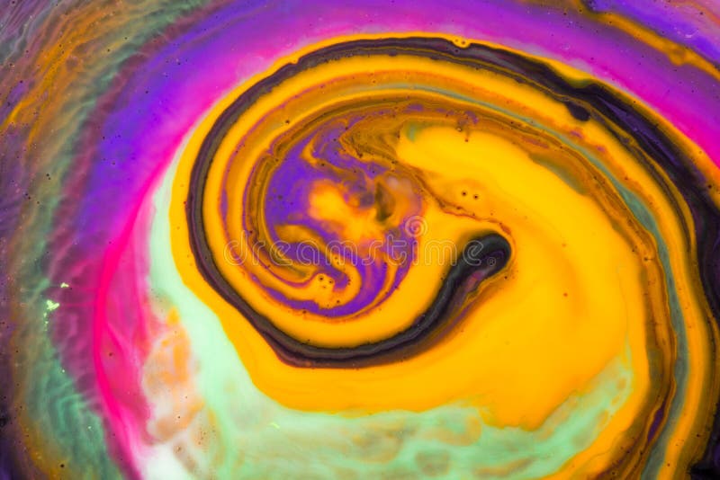 Macro Universe, Platnets and Stars in it, Multi-colored Paints Stock ...