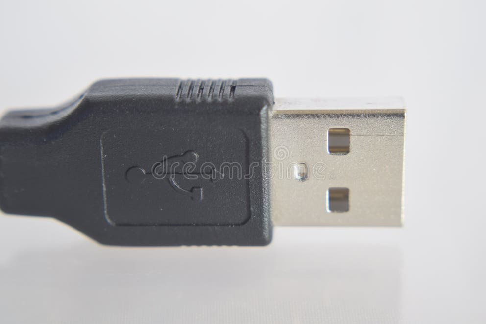 Macro USB connector stock photo. Image of close, gadget - 129068206