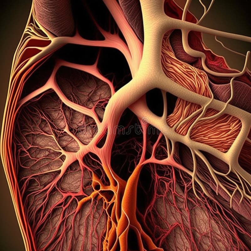 Macro veins tissues stock illustration. Illustration of treatment ...
