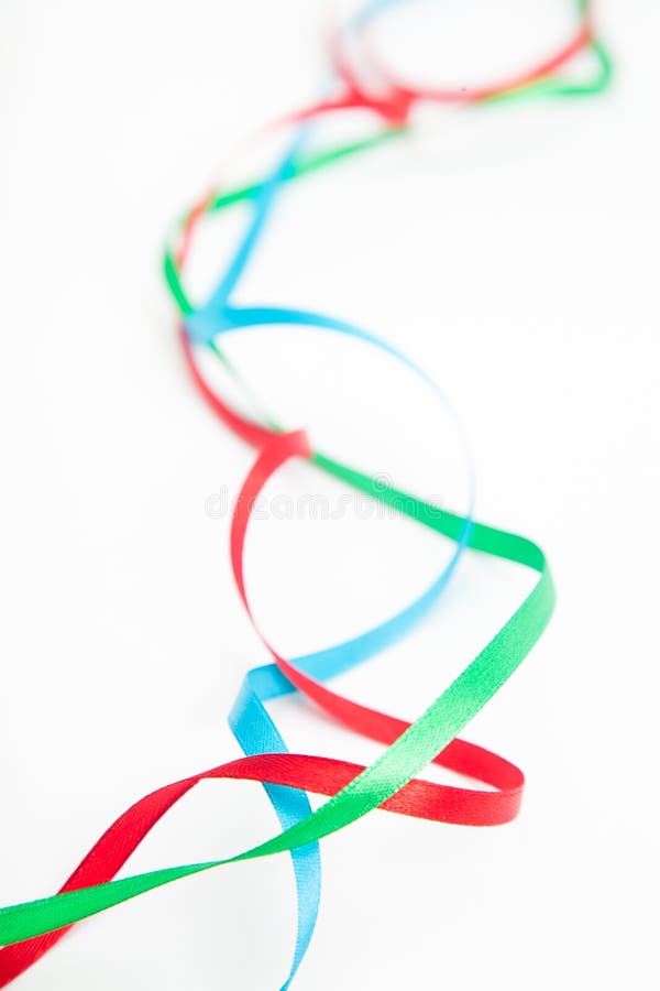 Multicolored wavy ribbons stock photo. Image of fancy - 202000100