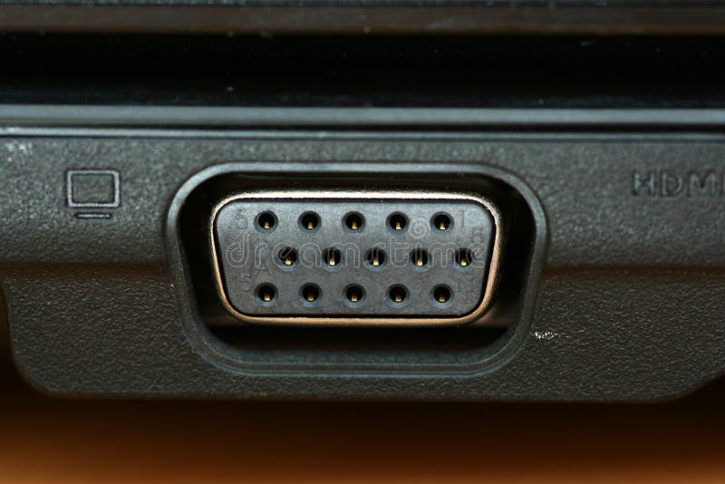 Macro HDMI port stock photo. Image of hdmi, laptop, notebook - 14166030