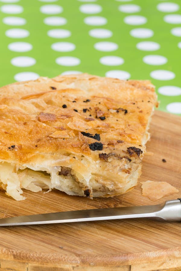 Macro View Burek with Meat Food Stock Image - Image of freshness ...
