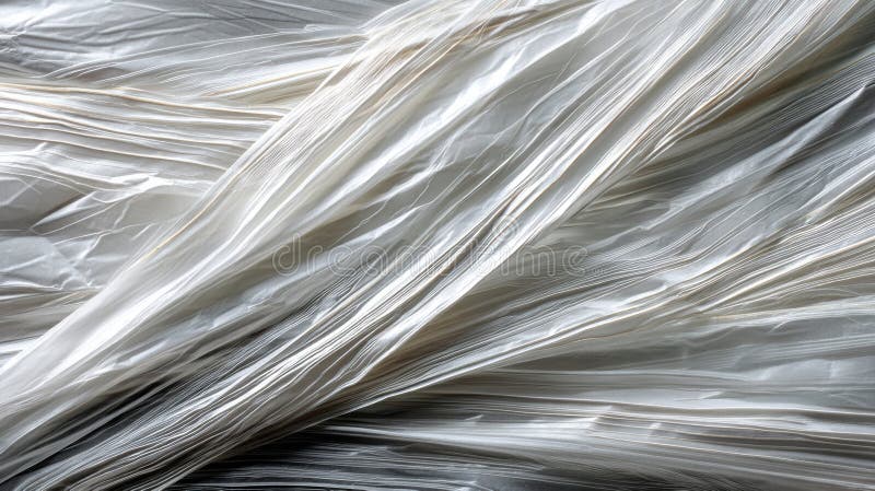 Macro View Captures the Intricate Design of Wrinkled Plastic Wrap ...